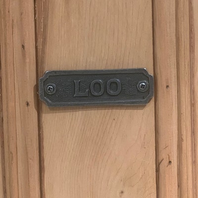 OFFICE Cast Iron Room Door Plaque Wall Sign Vintage Retro Industrial ...