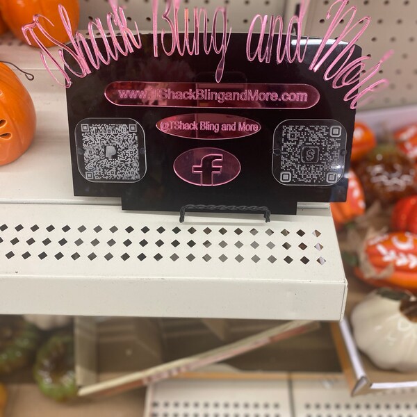 Acrylic Sign Stand SVG - Etsy