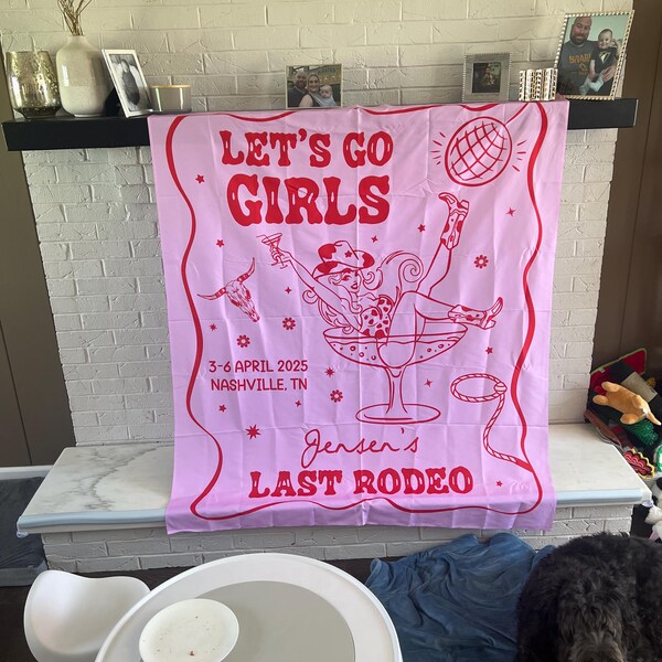 Customized Bachelorette Party Decor, Disco Bachelorette Tapestry, Lets ...