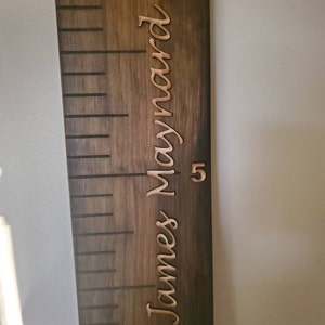 Personalized Wooden Growth Chart Wooden Growth Ruler Wood - Etsy