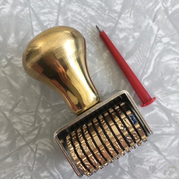 Rotary BRASS Date Stamp Small / Medium / Large - Etsy