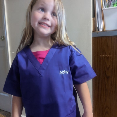 Personalized Purple Kids Scrubs for Little Doctors and Nurses, Doctor ...