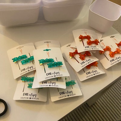 Customized Hair Accessory Display Card 2.75 Inches by 3.5 Inches for ...