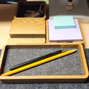Catch All Tray Wooden Desk Tray for Jewelry, Keys, Watch, Glasses, Pens ...