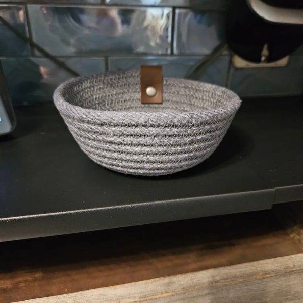 Rope Basket, Rope Tray, Tray, Wood Handles, Kitchen Basket, Wedding ...