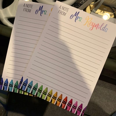 Teacher Personalized Notepad Custom Teacher Notepad Teacher - Etsy