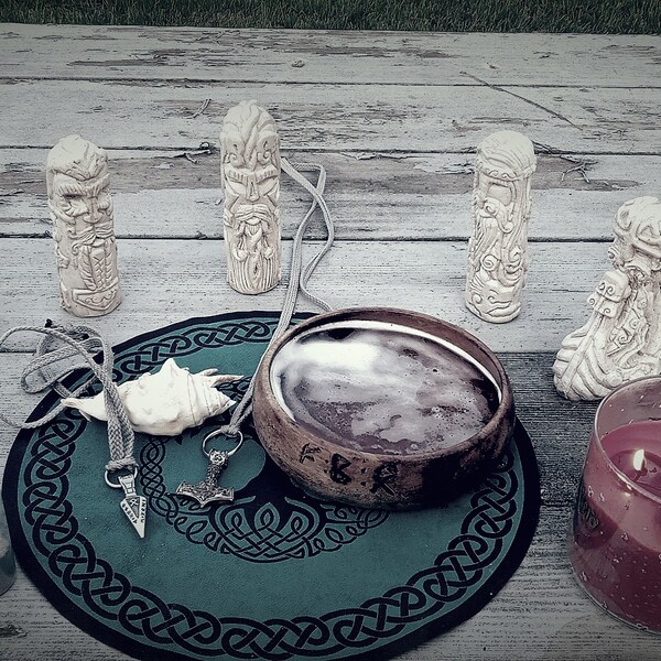 Freyr Totem Altar Frey Statue Norse Pagan Asatru Figurines - Etsy