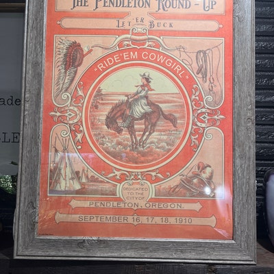 COWBOY Rodeo Poster Texas Cowboy Reunion 1930 Vintage Poster 18x24 - Etsy