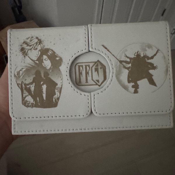 Customized Engraved White Final Fantasy FF, MTG 300+ Card Box ...