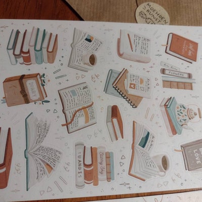 Sticker Sheet Reading Journaling Stickers for Your Planner - Etsy