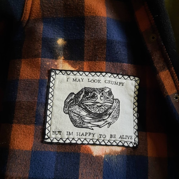 Handmade Toad Patch - Iron on Toad Patch - Sew on Toad Patch - Frog ...