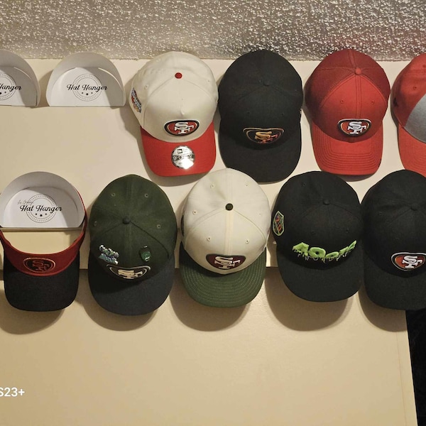 White Hat Hanger, Baseball Cap, Cowboy Hats (10 Pack) - Etsy