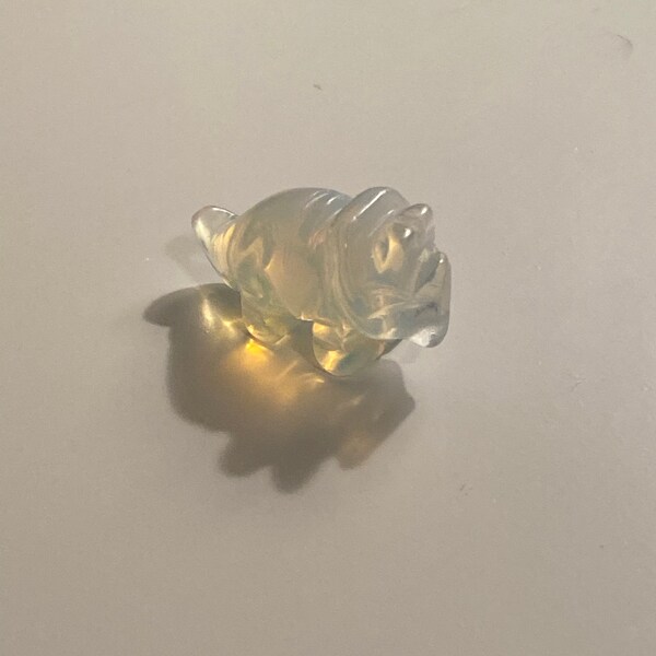 Mini Carved Crystal Dinosaur Figurine 1" - Carved Stone Animal - Small ...