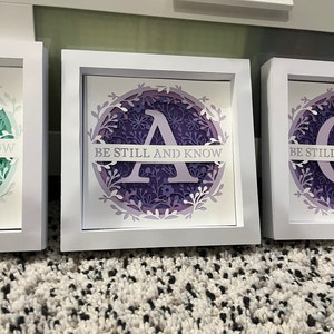 3D Split Monogram A-Z Shadow Box, Custom Name, Alphabet Family Name SVG ...