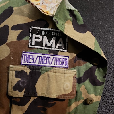 They Them Patch Made in USA 4 X 1 Trans Patch Agender Patch Nonbinary ...