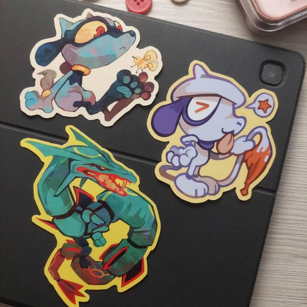 Dog Falin Stickers | Dungeon Meshi - Etsy