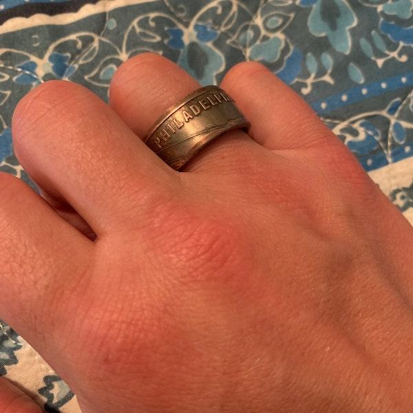 1 Oz GOLD American Eagle Coin Ring One Ounce - Etsy