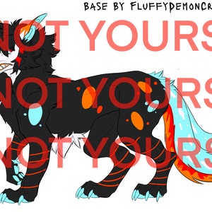 Ampwave Furry Art Base Ref Sheet - Etsy