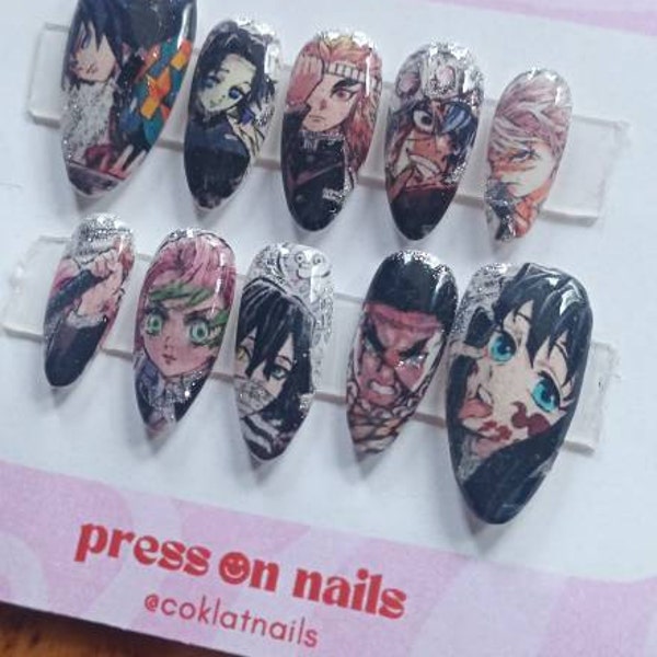Cry Baby Nails - Cry Baby - Coffin Nails - Nails - Cute Nails - Press ...