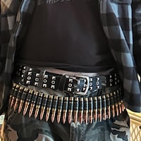Bullet Belt,punk Belt,gothic Belt,heavy Metal Bullet Belt,punk Fashion ...