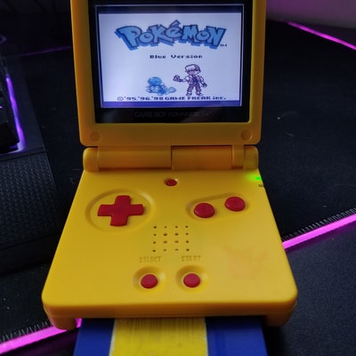 Nintendo Game Boy Advance GBA SP Pikachu Custom System AGS 001 - Etsy