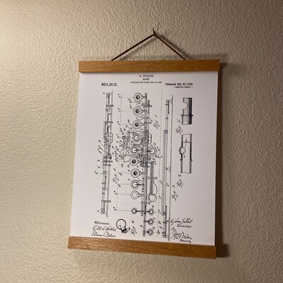 Flute Poster Print, Music Class Decor, Flutist Gift, Classical Music ...