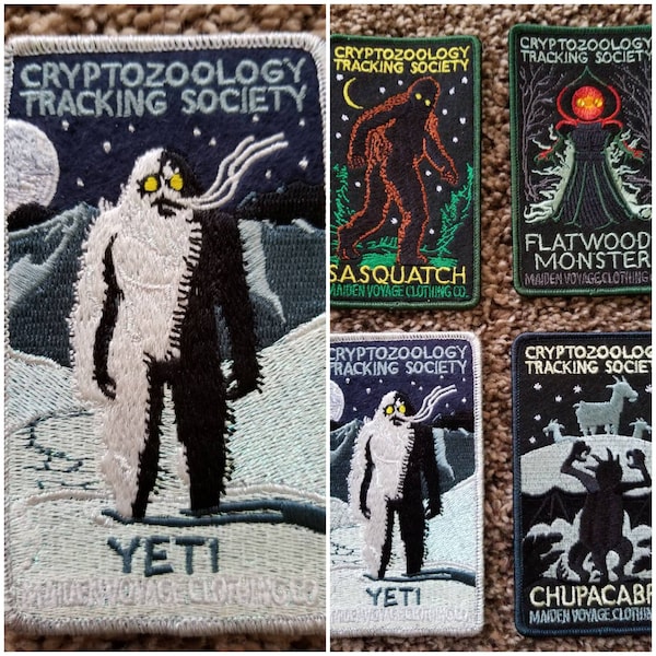 YETI Patch - Cryptozoology Tracking Society Yetti Abominable Snowman ...