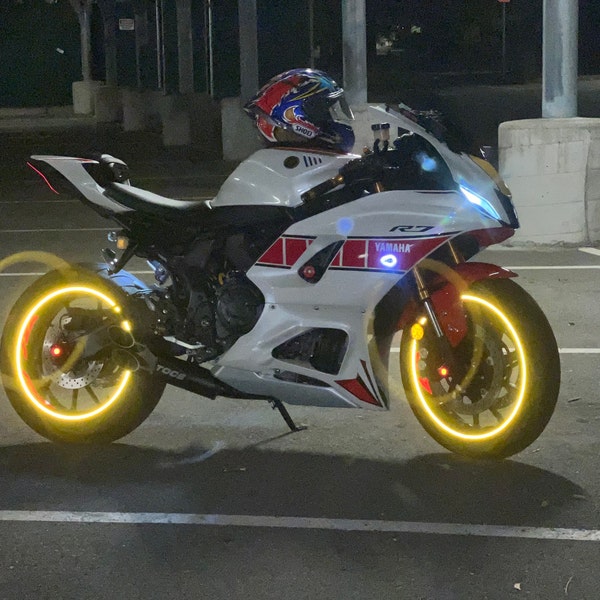 Yamaha YZF-R7 Wheel Decals Rim Stickers YZF R7 Rim Tape Set R1 R6 R3 ...