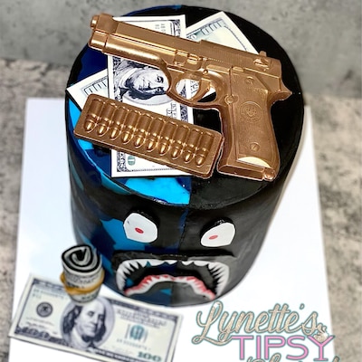 GUN MOLD, Gun & Bullets Chocolate Mold, Soap Mold, Hunter Theme Cake ...