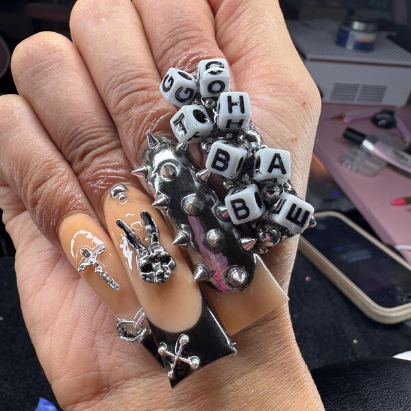 Houndstooth Distorted Plaid Patterns Nail Art Stamping Template Plates ...