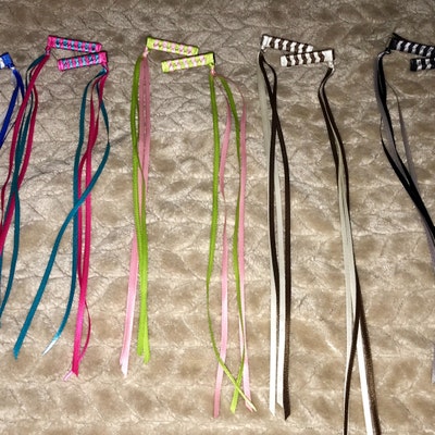 Nostalgic Braided / Woven Ribbon Barrettes Set of Two Hair Clips PICK ...