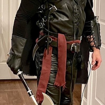 Leather Back Sword Strap, Harness Scabbard Holder Medieval LARP ...