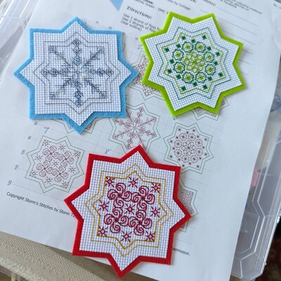 Blackwork Mosaic Needle Book & Scissor Fob. PDF Pattern Download Today ...