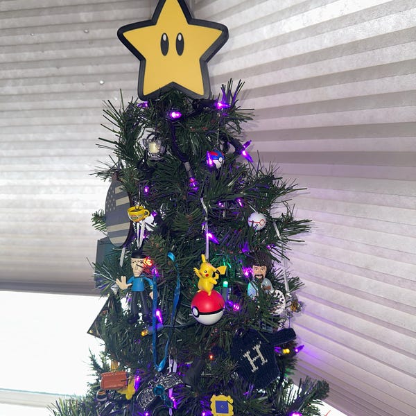 Christmas Tree Topper: Super Mario Bros Star - Etsy