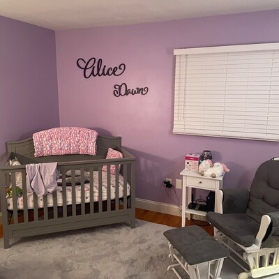 Baby Nursery Name Wall Hanging Nursery Decor Wood Name - Etsy