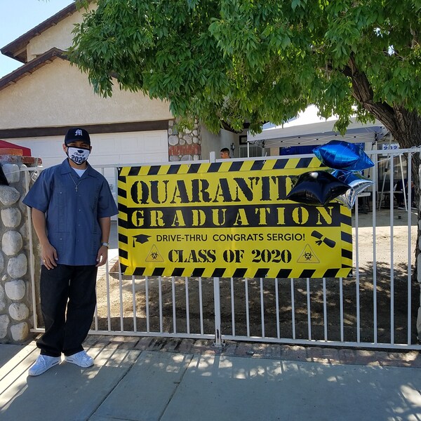 Quarantine Graduation 2020 Vinyl Banner Sign Free Overnight Shipping - Etsy