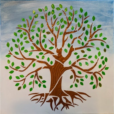 Tree of Life Stencil, Reusable Tree of Life Stencils for Painting, Tree ...