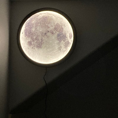 Moon Wall Night Lights With Adjustable Brightness, 3D LED Wall Lamp ...