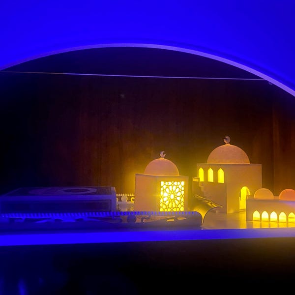 Al-noor Collection | Set of 3 Mini Masjid Lanterns Islamic Home Decor ...