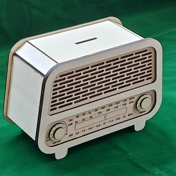 Radio Money Box Laser Cut Files, Laser Cutting Files - Etsy