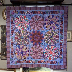 Glorious Color Kaffe Fassett Quilt. Twin/full Bed Sized Quilt-comfort ...