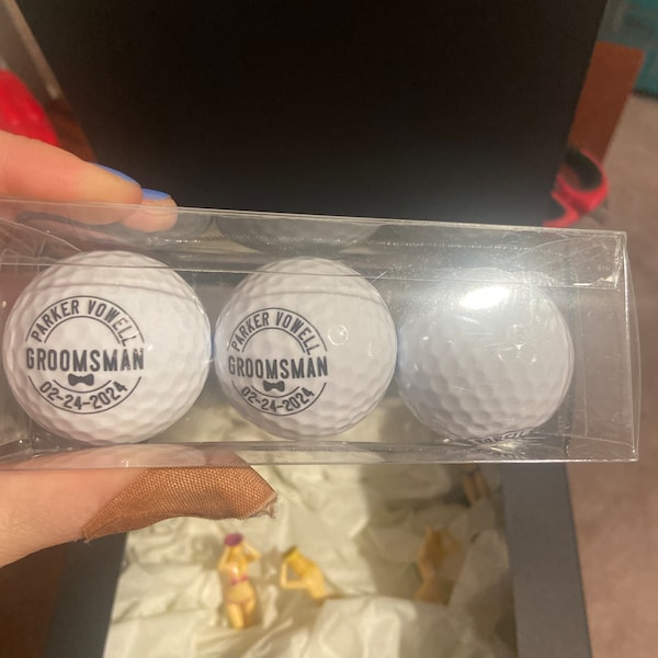 Best Man Golf Gift, Custom Golf Ball, Best Man Proposal, Groomsmen Gift ...