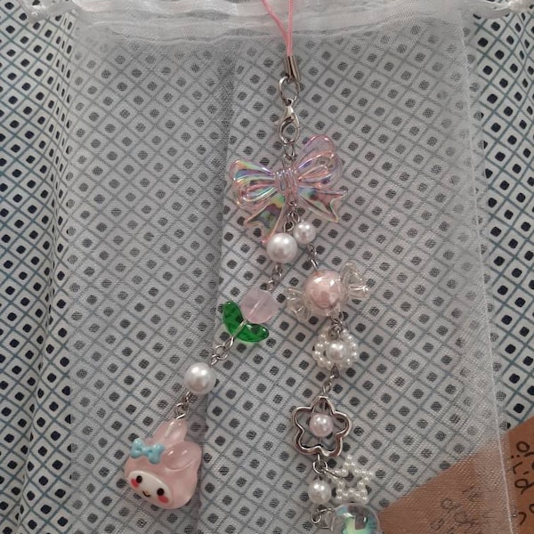 Pink Bow Keychain | Cute Keychain | Cat Paw Keychain | Phone Accessory ...