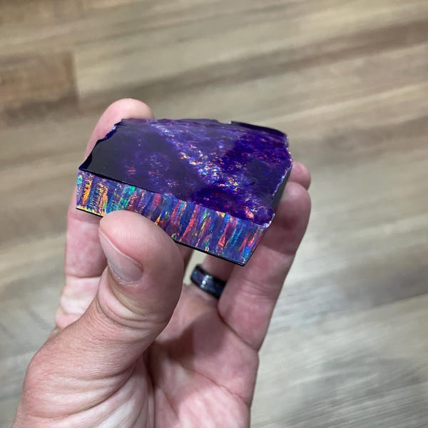 Jelly Opal 55g OP541 Bello Opal Purple Lab Grown Synthetic Opal Rough ...