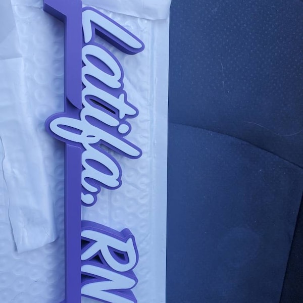 Desk Name Plate, 3D, Multi-color, Custom Made, Desk Accessories, Office ...