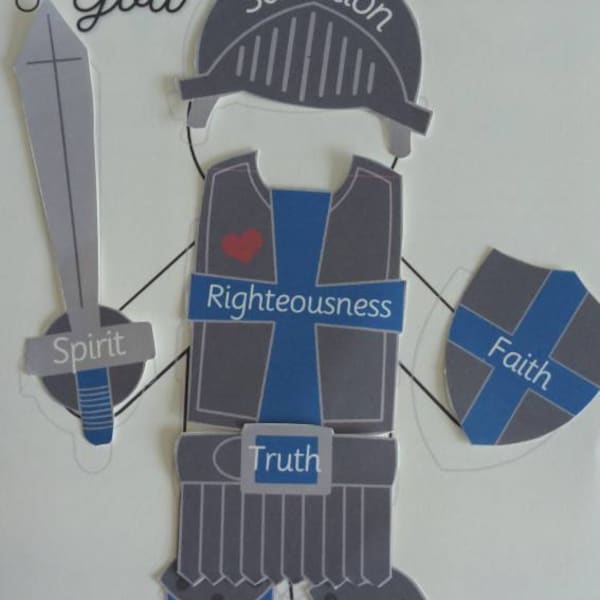 Armor of God Printable Activity, Bible Lesson, Ephesians, Sword of the ...