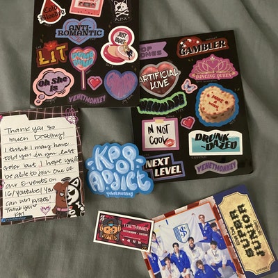 Kpop Groups Cassette Journal Stickers With Music Scan Code INDIVIDUAL ...