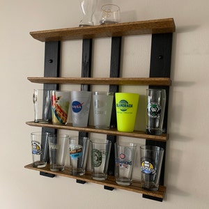 Pint Beer Glass24 Display Brown/black Oak - Etsy