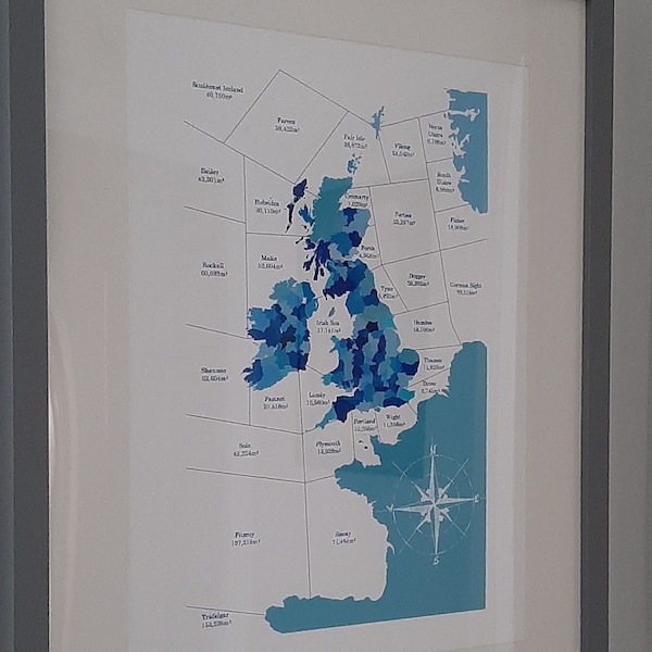 Shipping Forecast Map, Beaufort Scale and UK Inshore Waters Map ...
