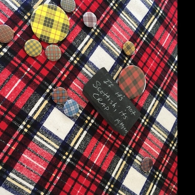 Tartan Plaid Pins 10 Pack, Scottish Plaid Pinback Buttons, 1 or 1.5 or ...